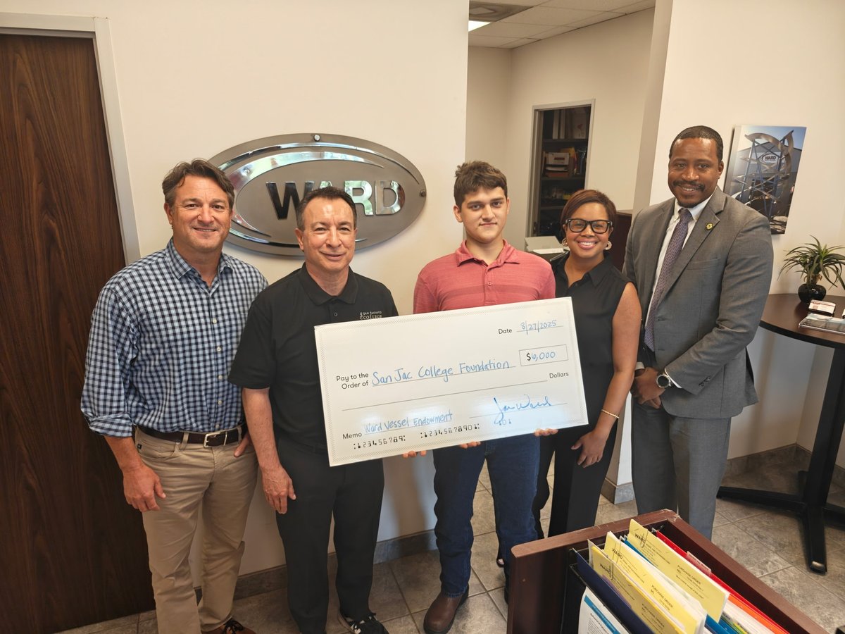 Ward Vessel and Exchanger funds welding scholarship at San Jacinto ...